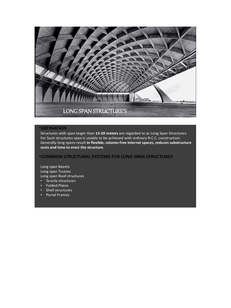 Long Span Structures | PDF