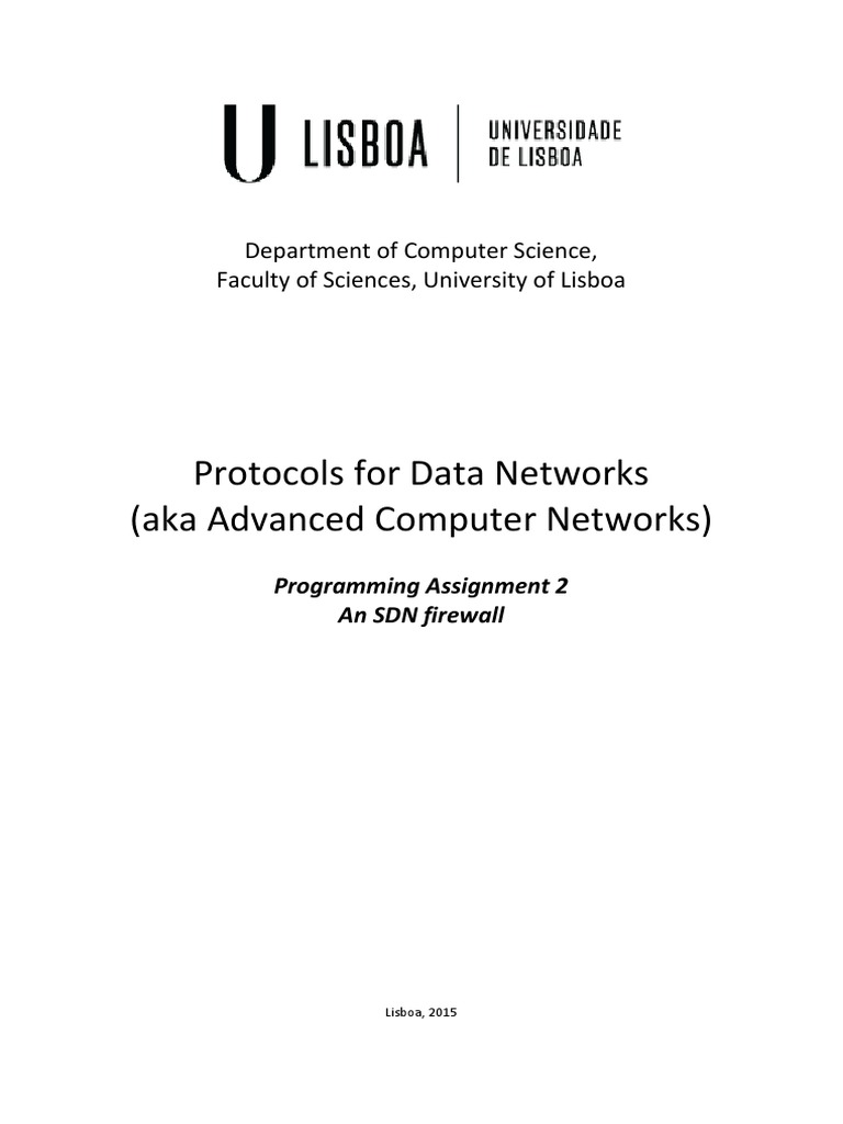 Protocols For Data Networks (Aka Advanced Computer Networks) | PDF ...