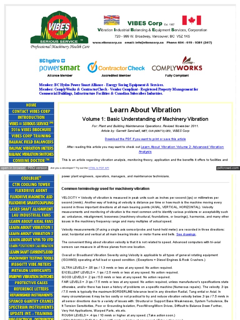 Vibration Learning 1 | PDF | Bearing (Mechanical) | Belt (Mechanical)
