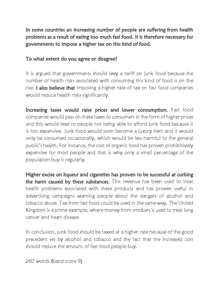 IELTS Argumentative Essay Sample | PDF | Social Networking Service | Taxes