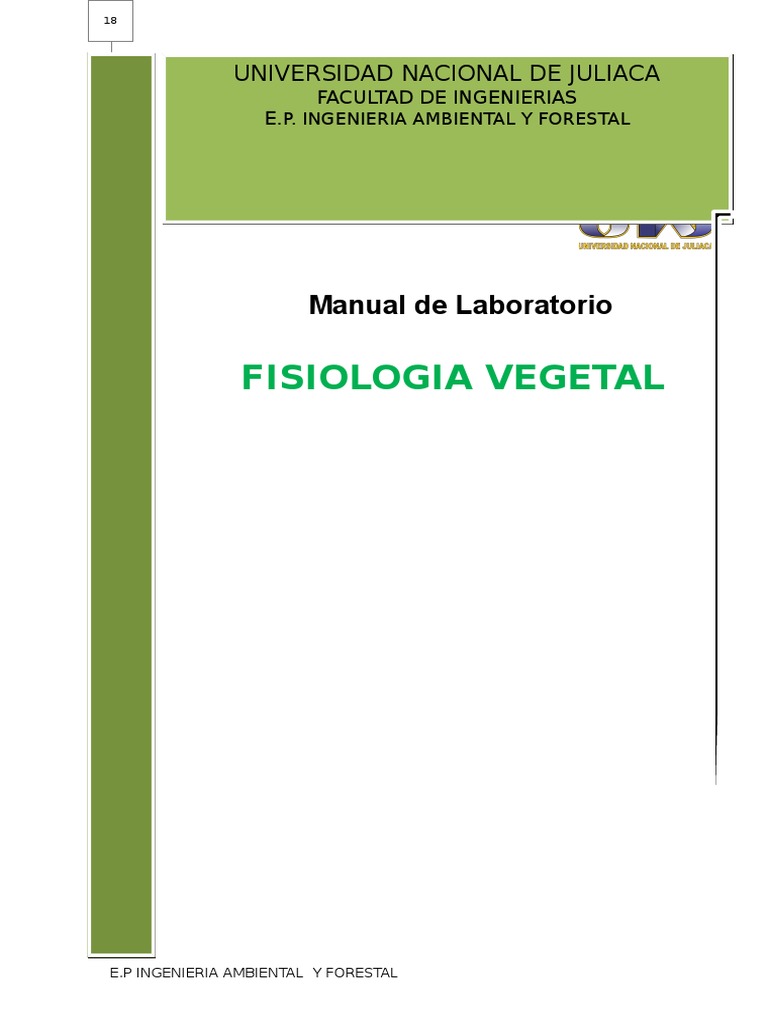 Manual de Practica Fisiologia Vegetal | PDF | Solvente | Estoma