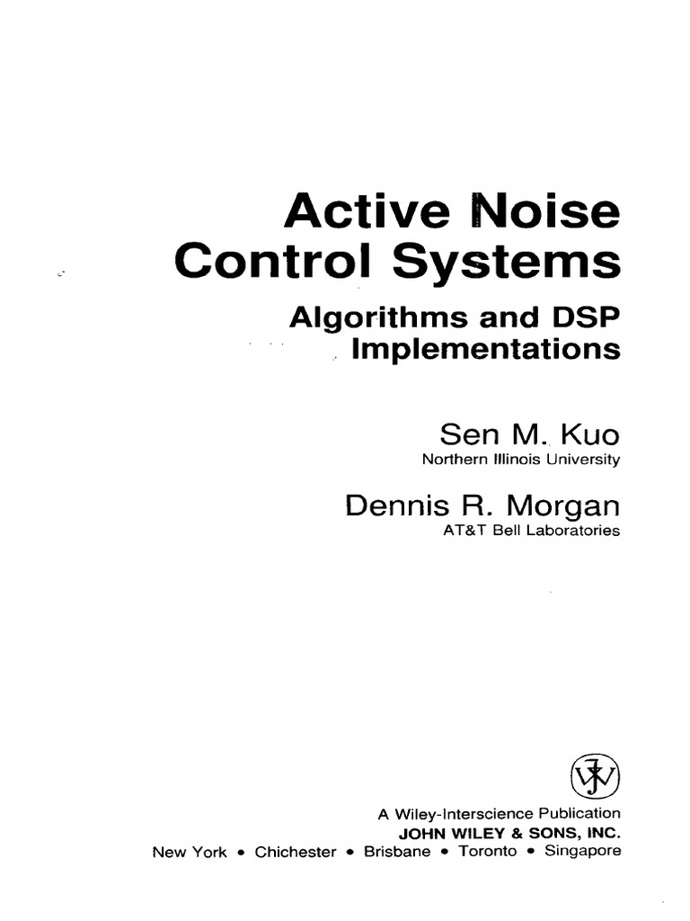Active Noise Control Systems Algorithms PDF | PDF | Feedback | Digital Signal Processing