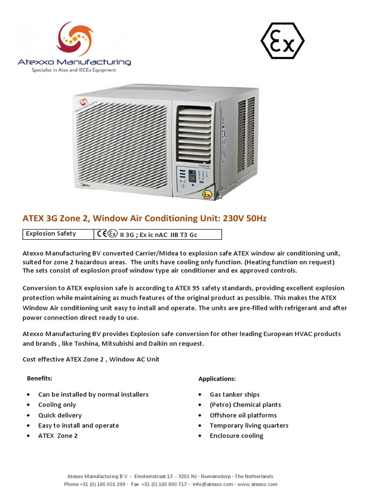 Atex Window Air Conditioner2 PDF | PDF | Air Conditioning | Hvac