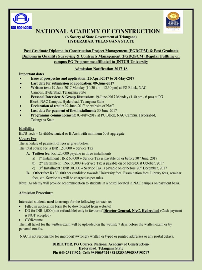 PG Courses Prospectus 2017 18 | PDF | University And College Admission ...