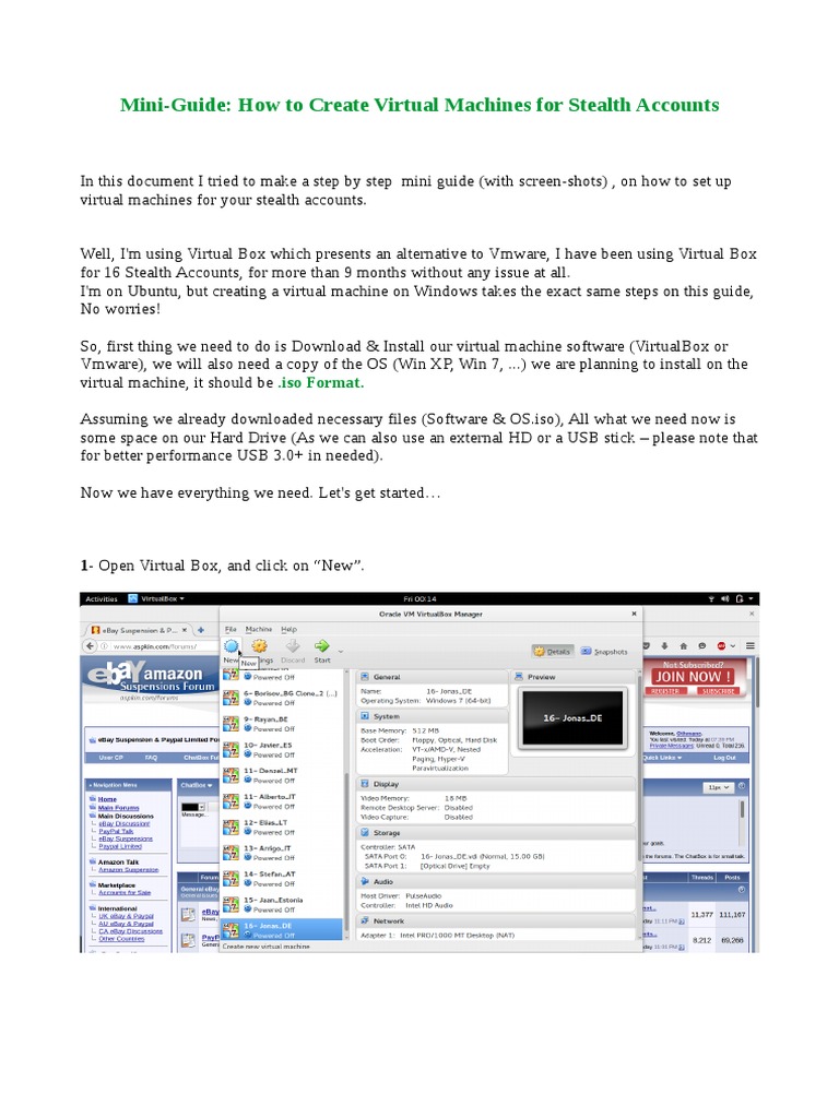 How To Install VM On VirtualBox | PDF | System Software | Computing