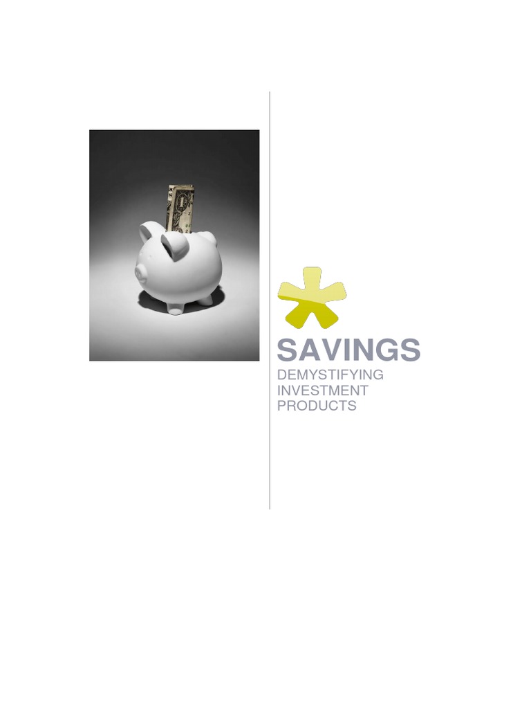 Savings: Demystifying Investment Products | PDF | Retirement | Annuity ...