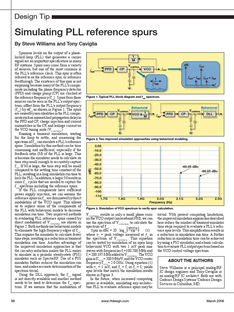 Simulating PLL Reference Spurs: Design Tip | PDF | Computer Engineering ...