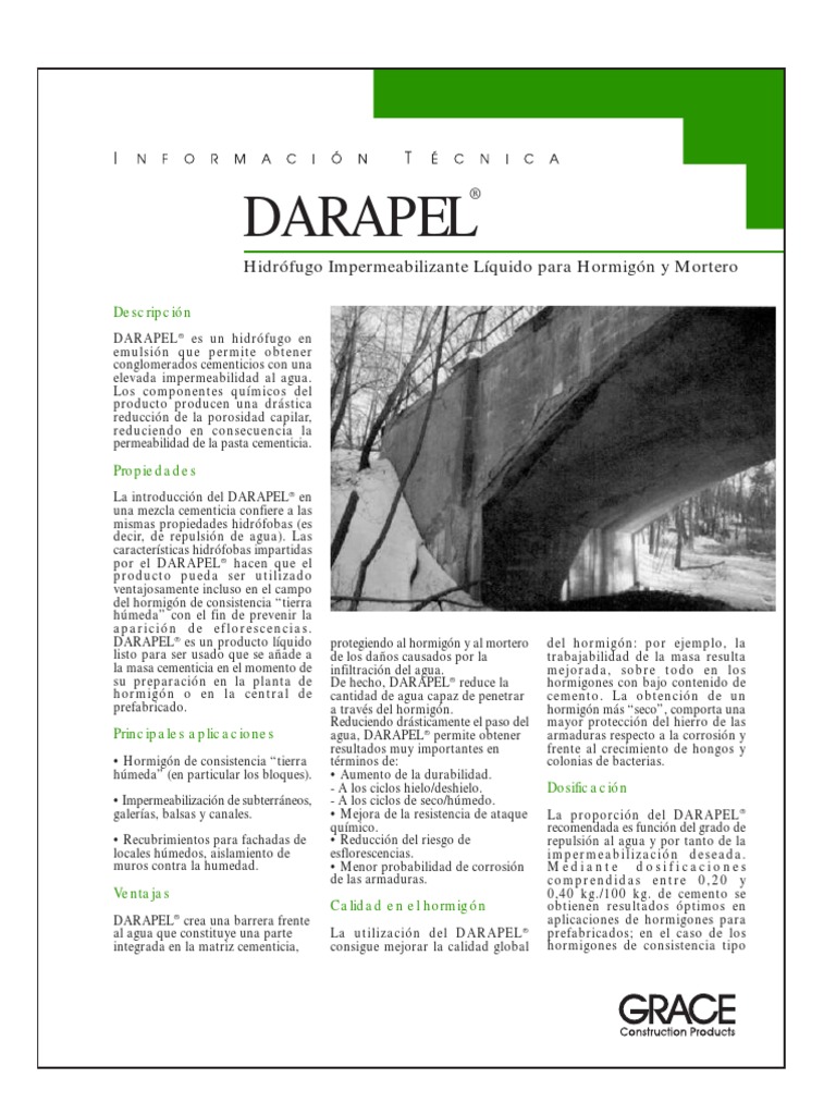 Darapel 1 PDF | PDF | Hormigón | Cemento