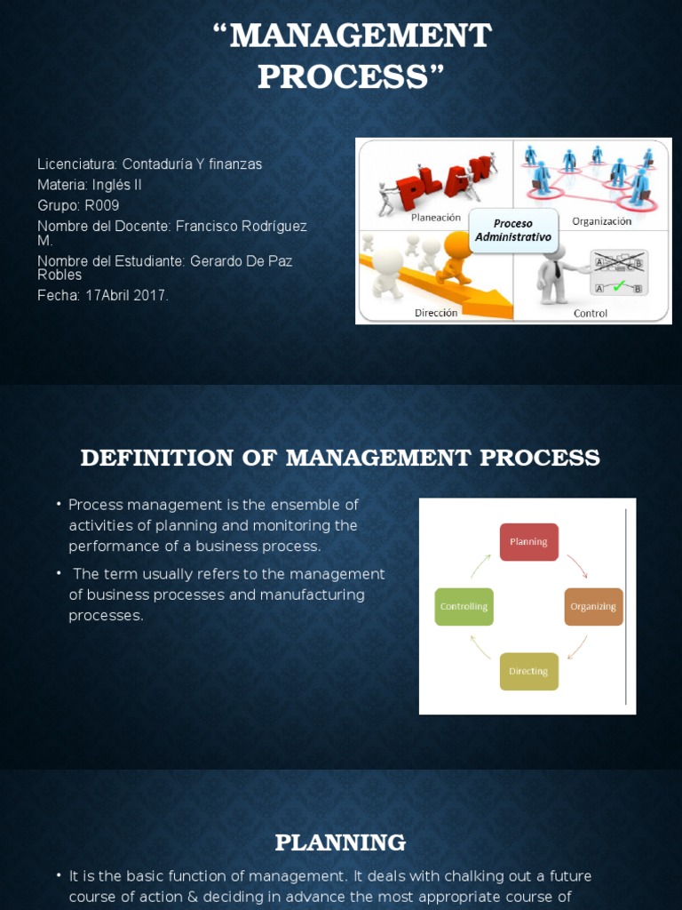 Management Process | PDF