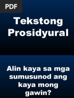 Halimbawa NG Tekstong Prosidyural | PDF