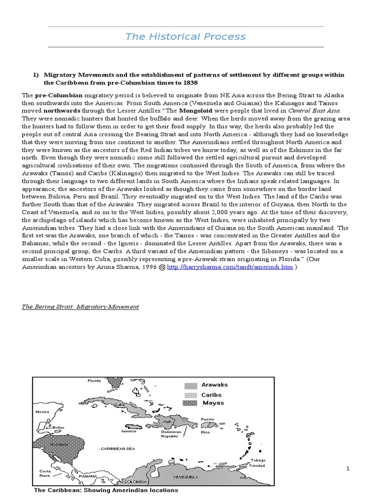 The Historical Process | Download Free PDF | Caribbean | Indigenous ...