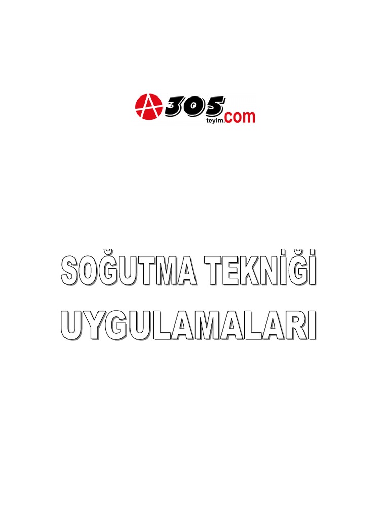 (A305) Soğutma Tekniği Uygulamaları | PDF