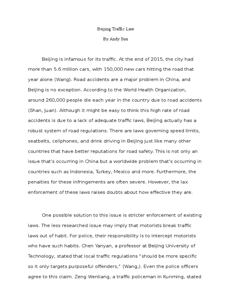 enforce the law-capstone rationale 2017 copy | Traffic | Driving