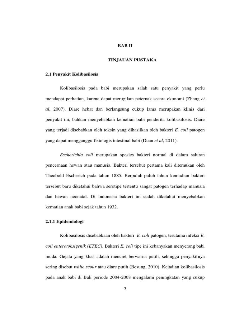 Patologi Anatomi Infeksi E.coli | PDF