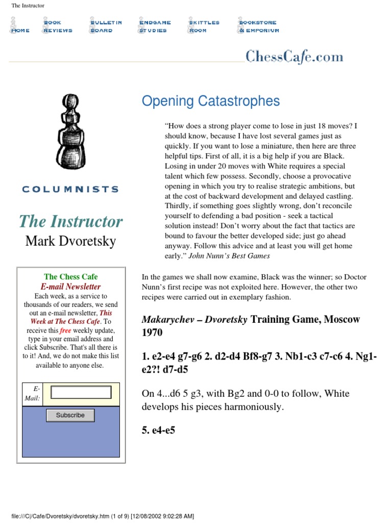 ChessCafe Dvoretsky 27 | PDF | Abstract Strategy Games | Traditional ...