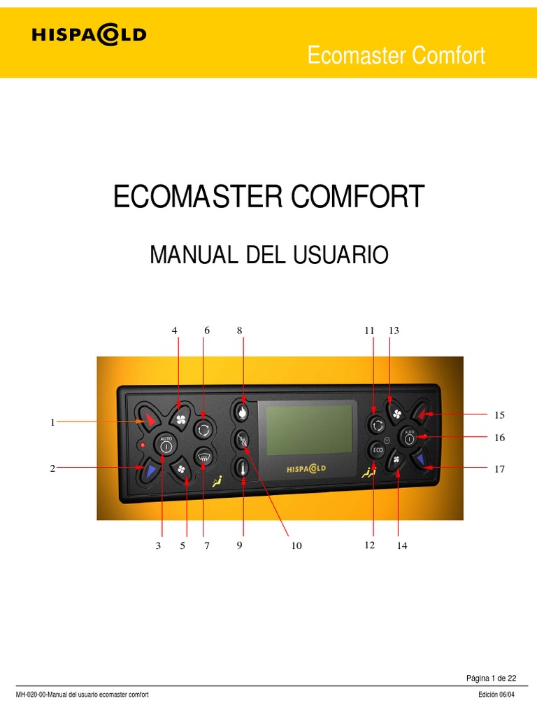 Ecomaster CONFORT | PDF | Hvac | Ventilador mecánico