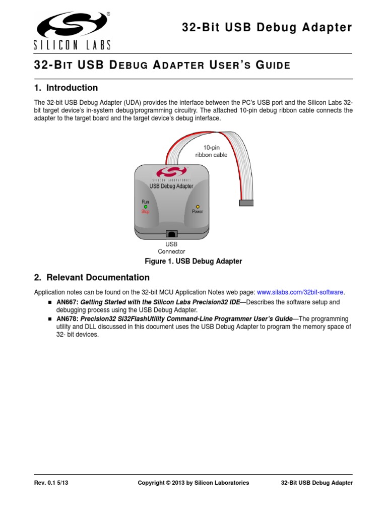 32 Bit USB Debug Adapter 253241 | Usb | Electrical Connector