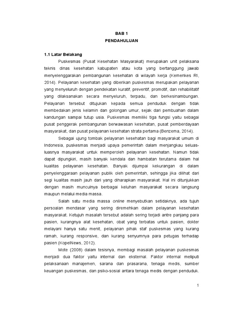 Makalah Mini Riset | PDF