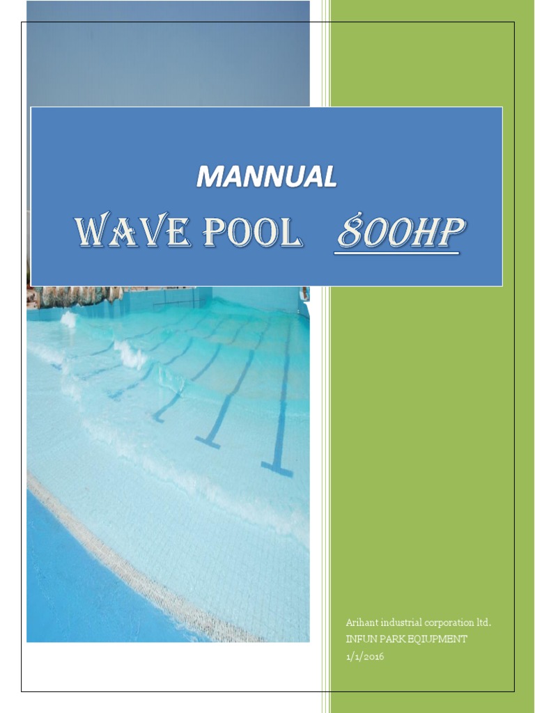 Wave Pool Equipment and Operation Manual | PDF | Programmable Logic ...