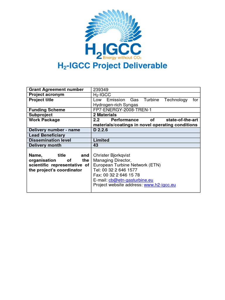Material Change To Rene 80 - SP2 - D.2.2.6 Report PDF | PDF | Chemical ...