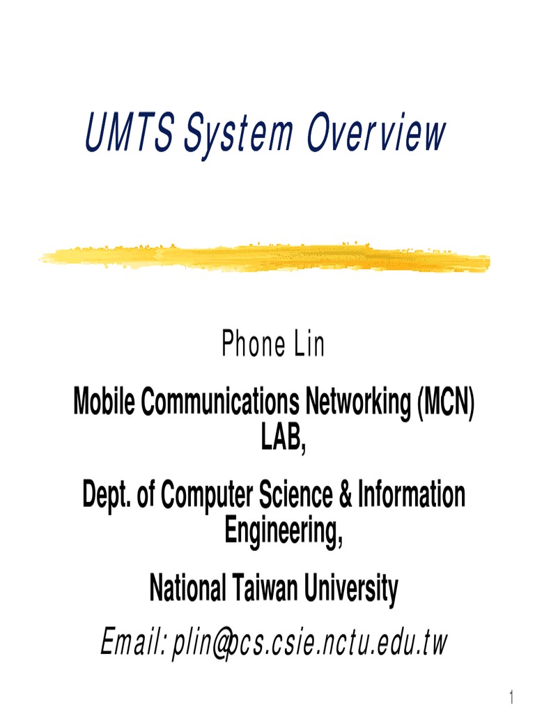 11 UMTS System Overview Sim PDF | PDF