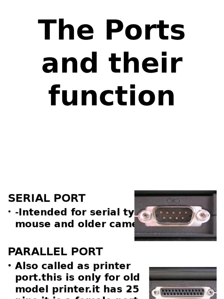 Different Kinds of Port | PDF | Business | Technology & Engineering