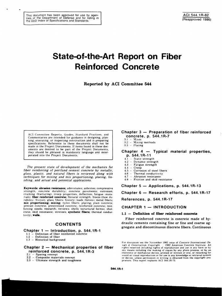 Aci 544.1R-82 | PDF