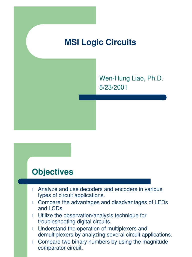 Msi Logic Circuit | Download Free PDF | Electronic Circuits | Electronics
