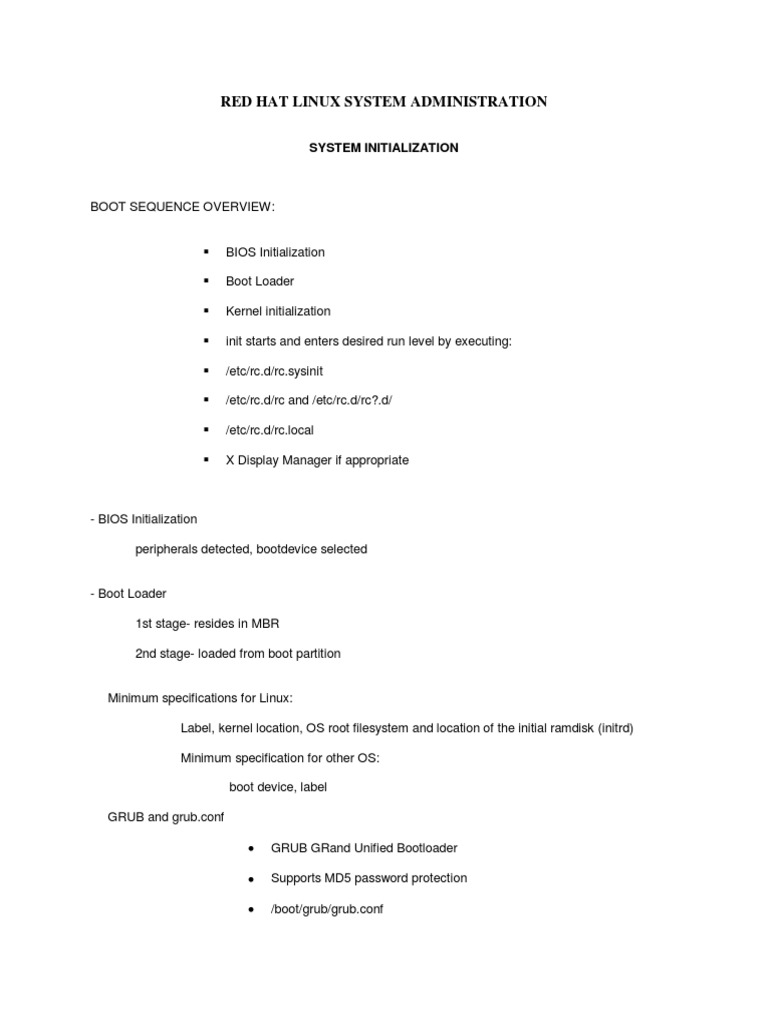 1 System Initialization | PDF | Booting | Operating System Technology