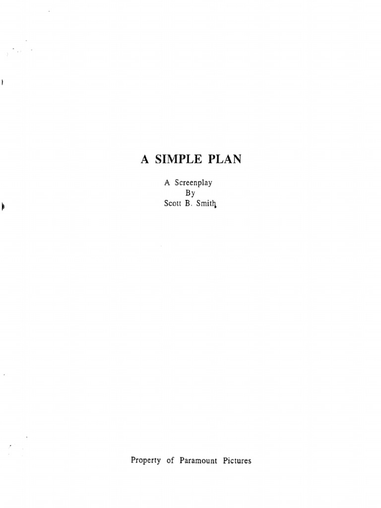 A Simple Plan PDF | PDF