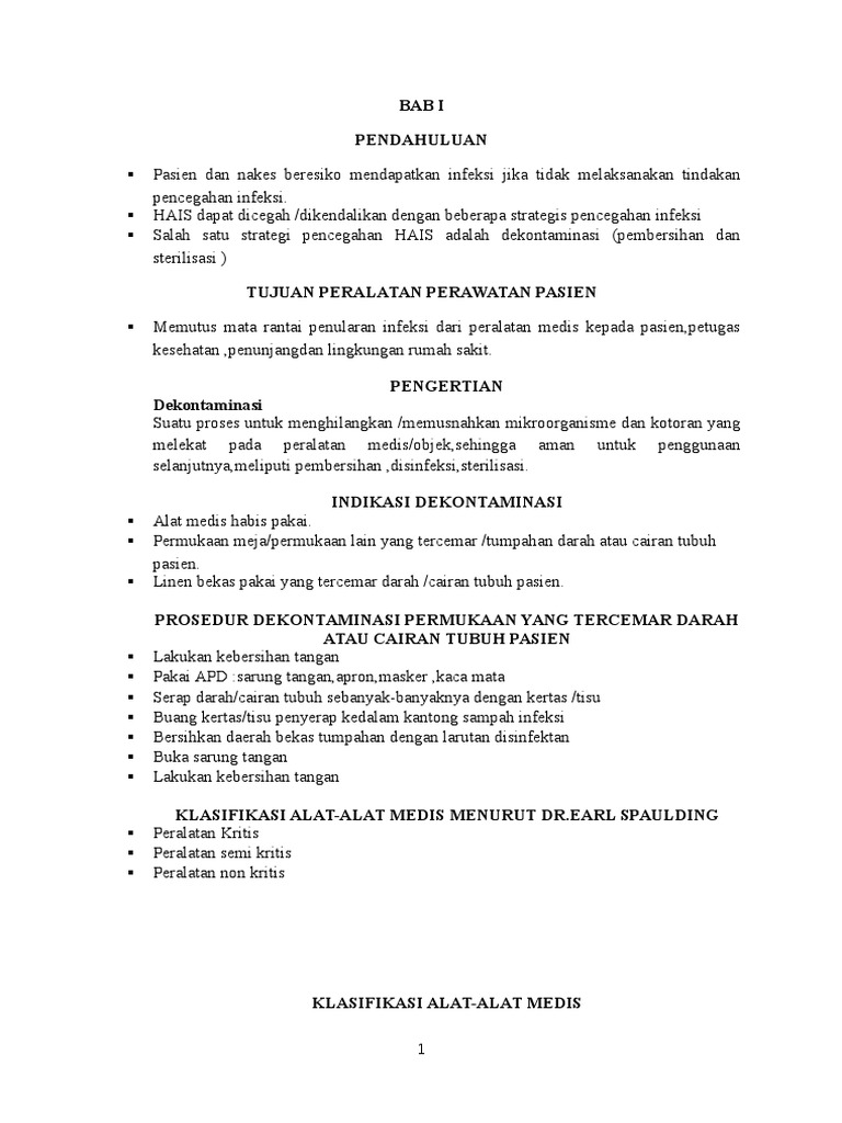 Peralatan Perawatan Pasien | PDF