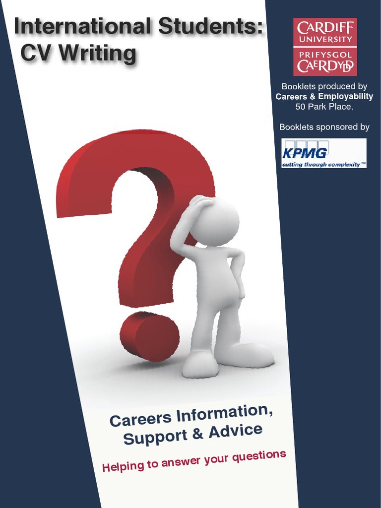 International Students CV Writing Guide | PDF | Résumé | Retail