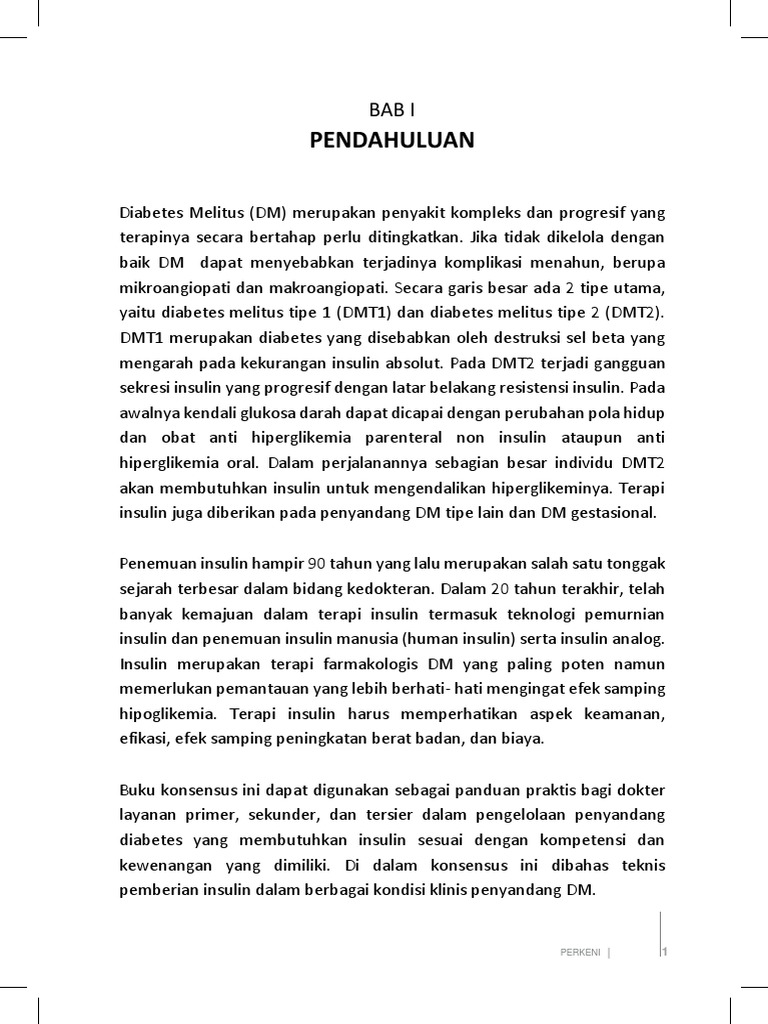 Konsensus Insulin | PDF