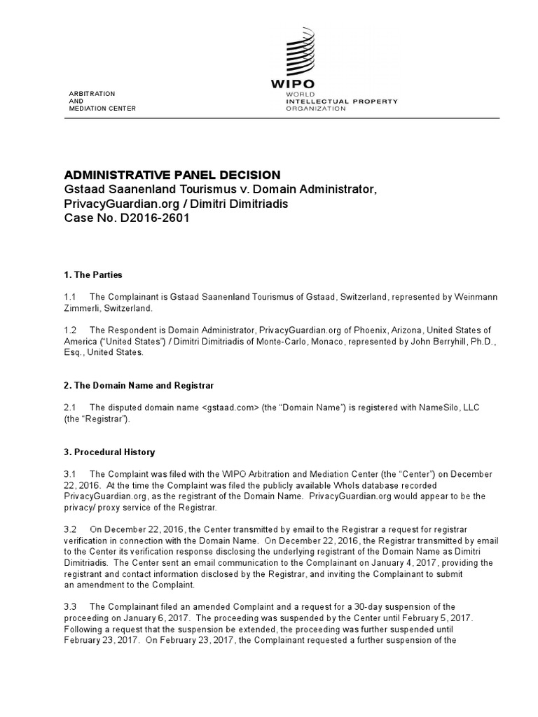 UDRP | PDF | Domain Name Registrar | Trademark