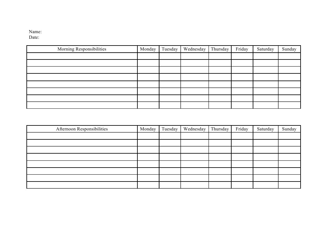 Responsibilities Check List | PDF