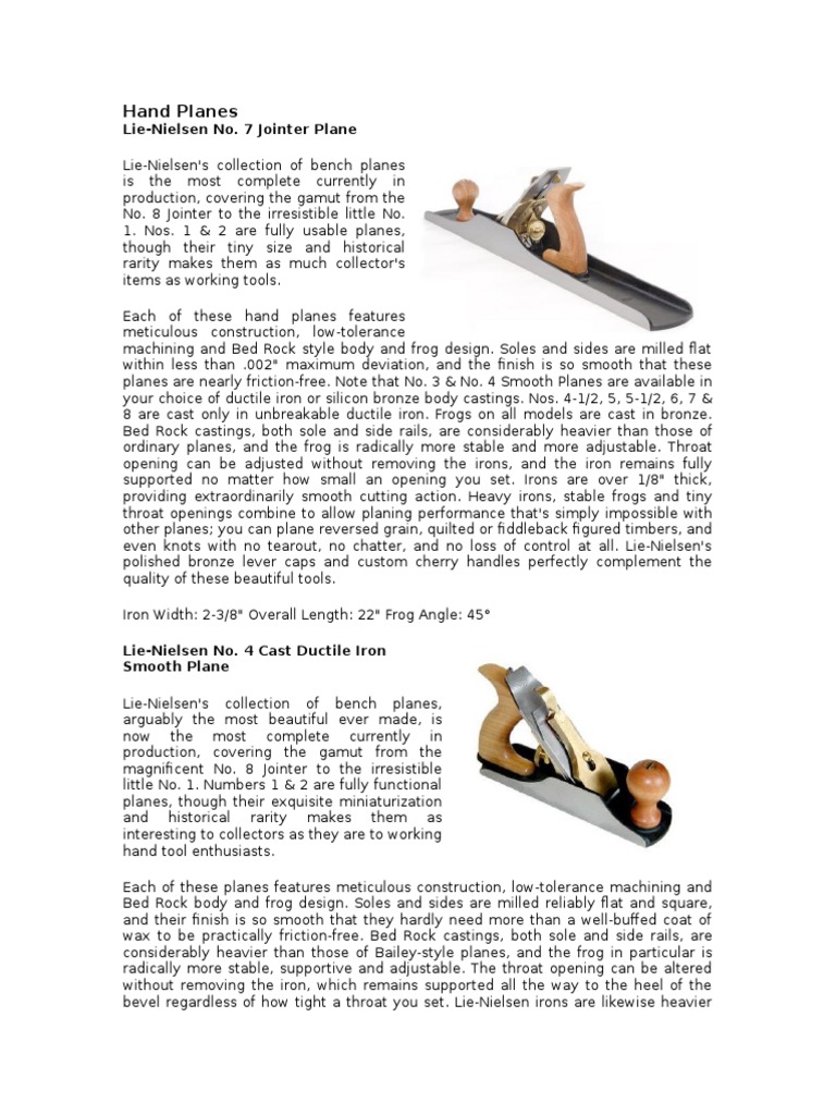 Woodworking Hand Tools | PDF | Industrial Processes | Wood