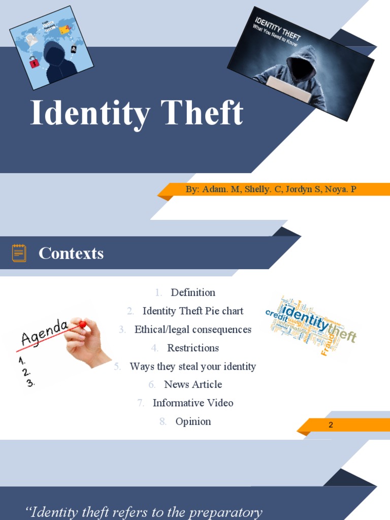 Identity Theft PowerPoint | PDF | Identity Theft | Theft