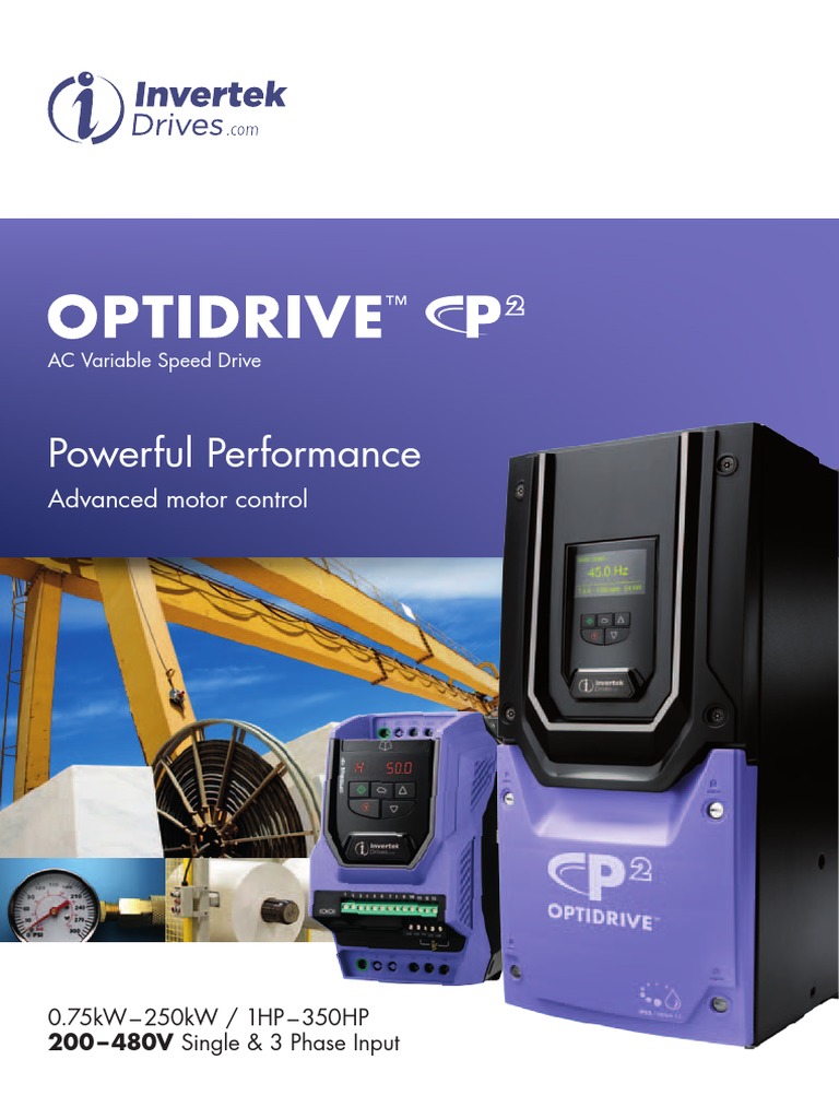 85-ODP2B-In V3.03 Optidrive P2 Brochure | PDF | Electric Motor ...