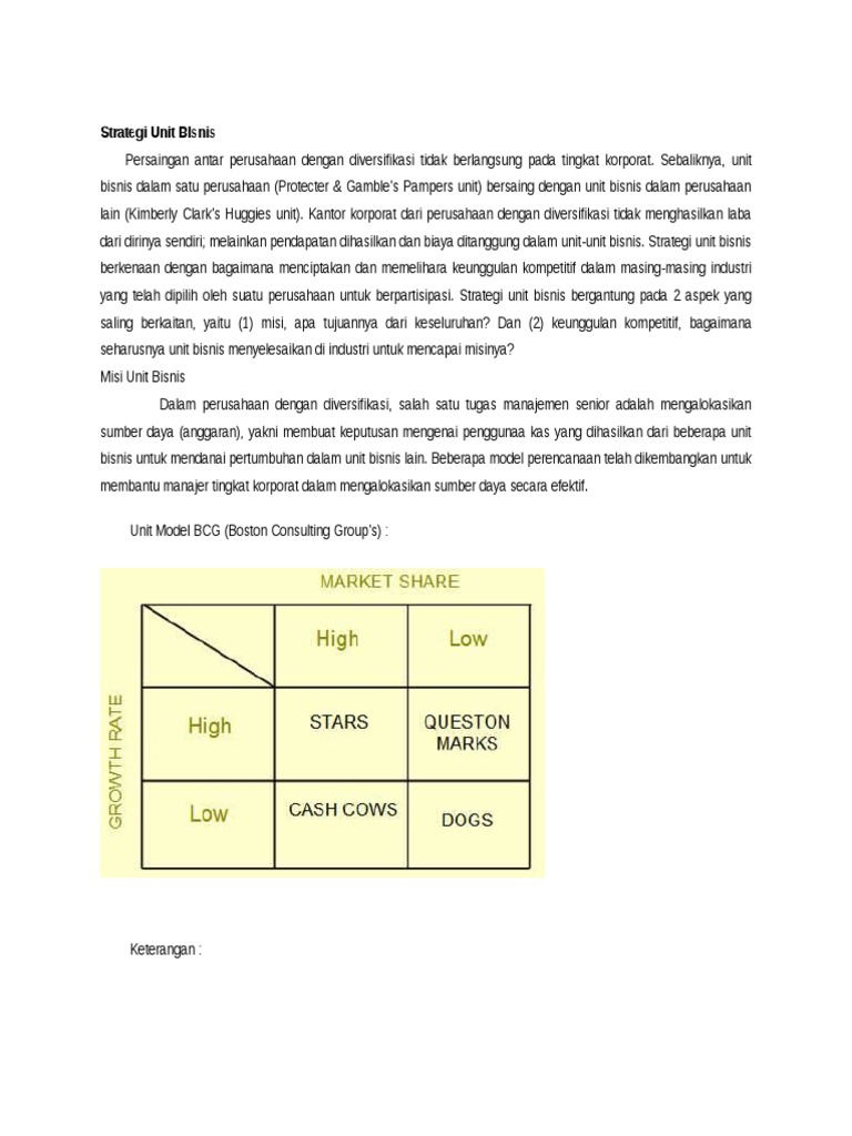 Strategi Unit BIsnis | PDF