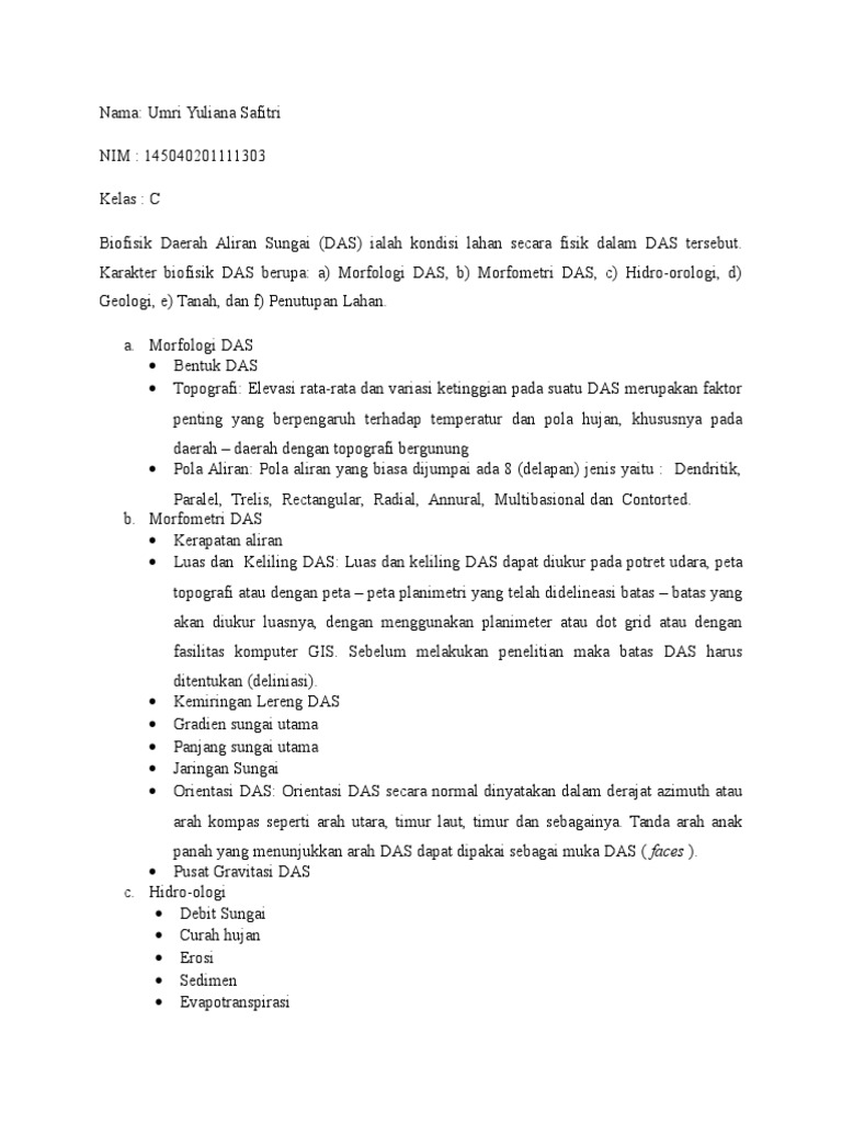 Aspek Biofisik | PDF