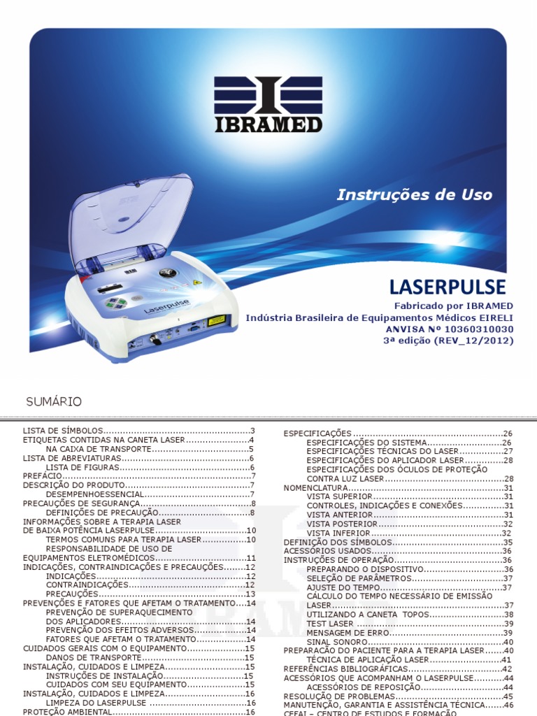 Manual Laserpulse PDF | PDF | Laser | Eletricidade