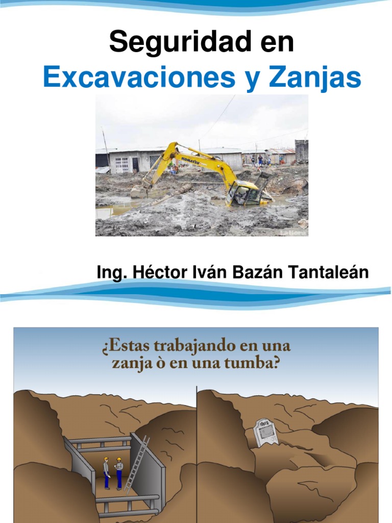 15 Seguridad En Excavaciones Y Zanjas Pdf Suelo Tierra