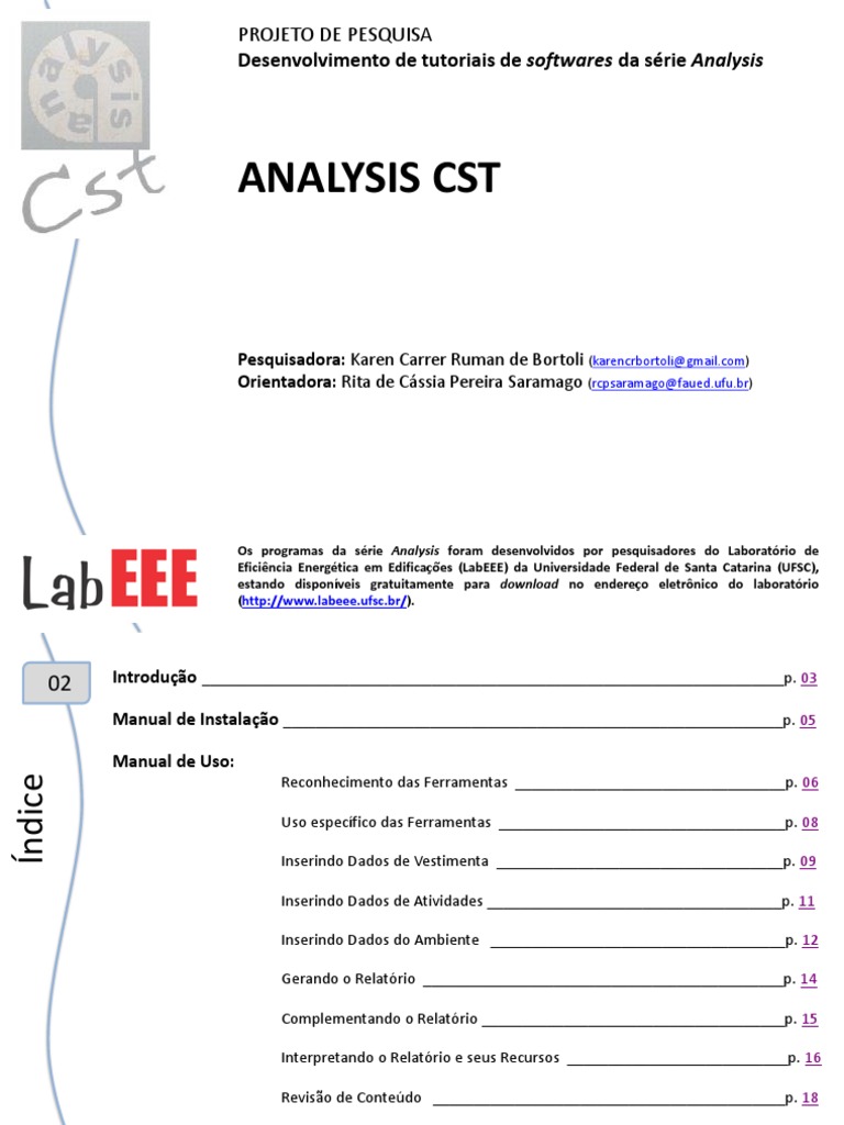 Tutorial Analysis CST | PDF | Calor | Umidade