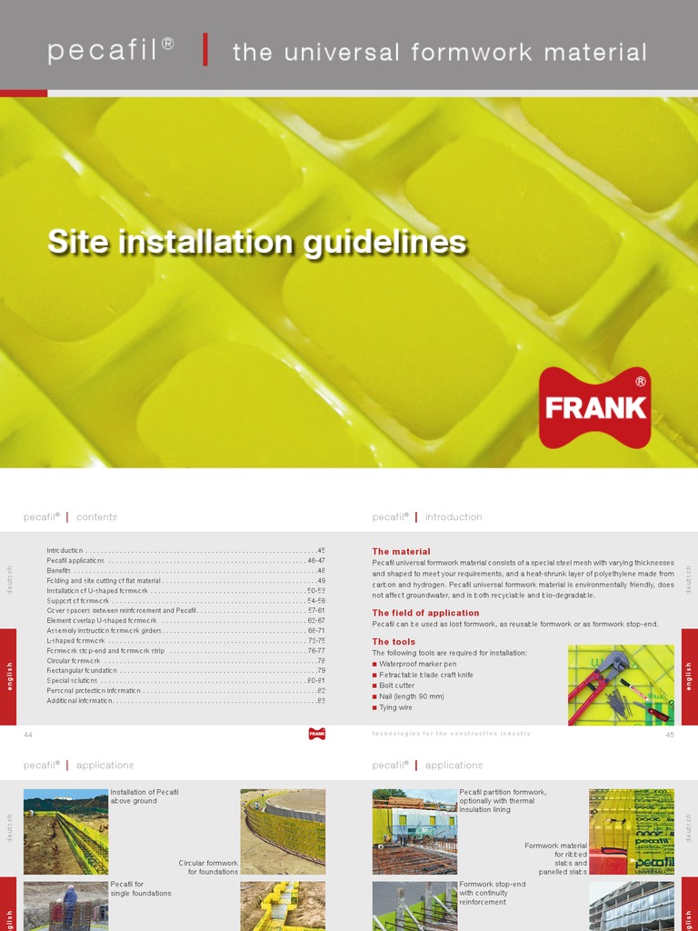 010 Frank Pecafil Application Guide BR | PDF | Adhesive | Concrete