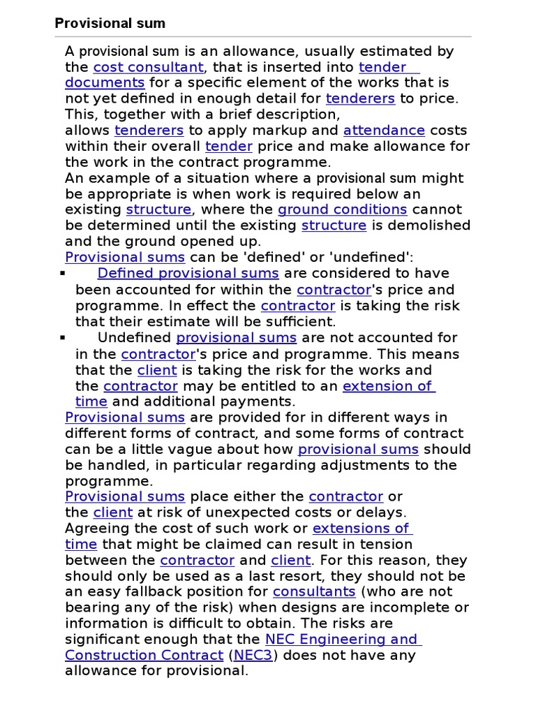 Provisional Sum | Invoice | General Contractor | Free 30-day Trial | Scribd