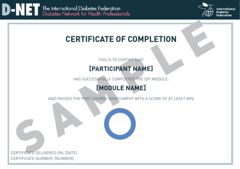 D NET Certificate Sample | PDF