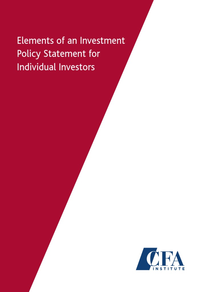CFA Sample Investment Policy Statement PDF | PDF | Asset Allocation ...