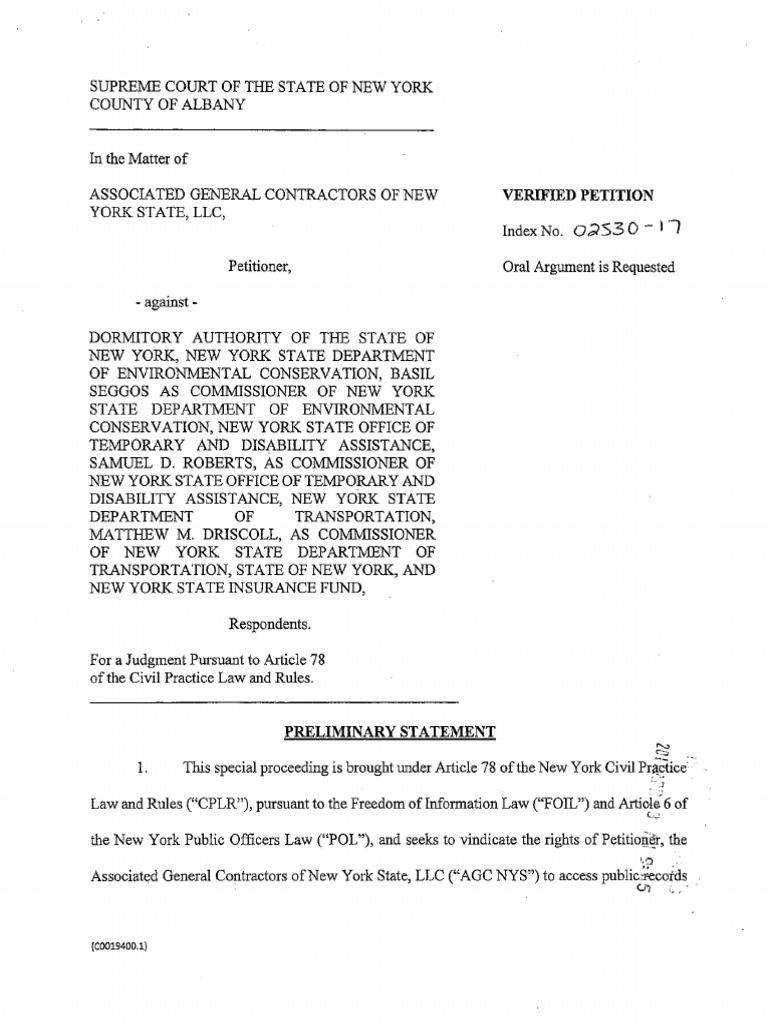 A Gcn Ys Article 78 Filing