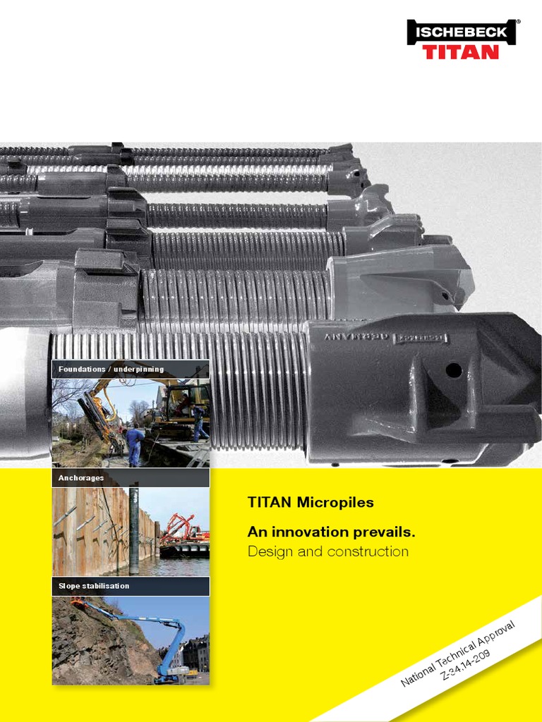 TITAN Micropiles - 4811001291 - GB - 1612 | PDF | Deep Foundation ...
