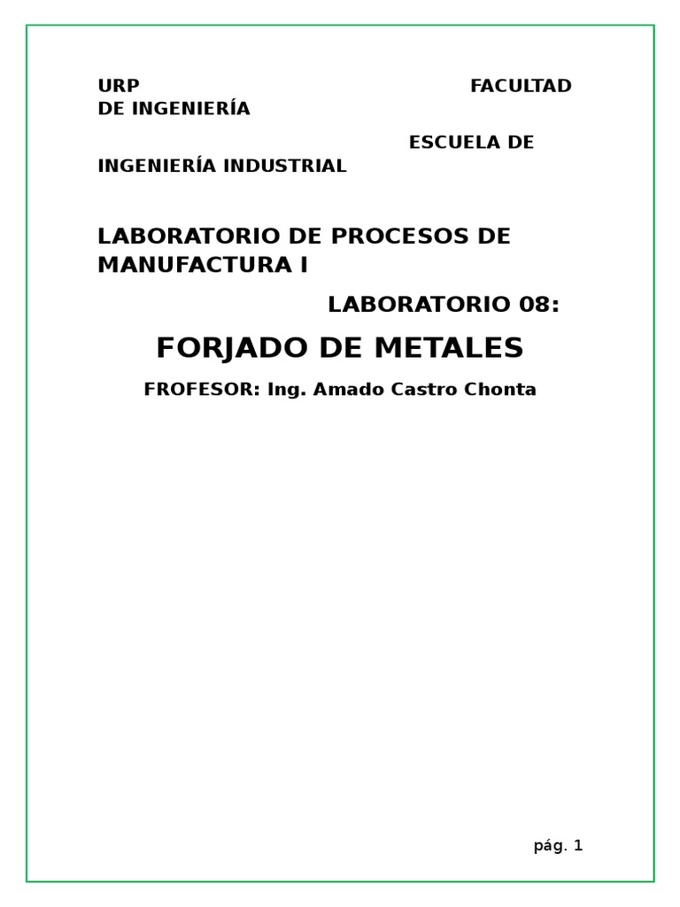 Forjado de Metales: Procesos, Tipos y Operaciones Básicas de Forjado en ...
